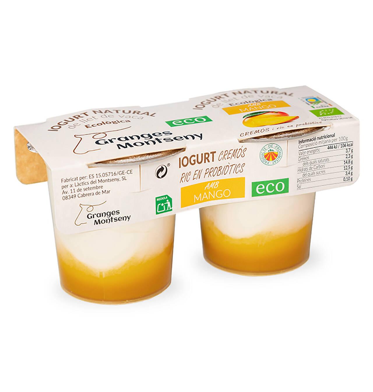 Comprar IOGURT ECO G.MONTSENY MANGO CREMOS 2 UNITATS | Iogurts a Condisline