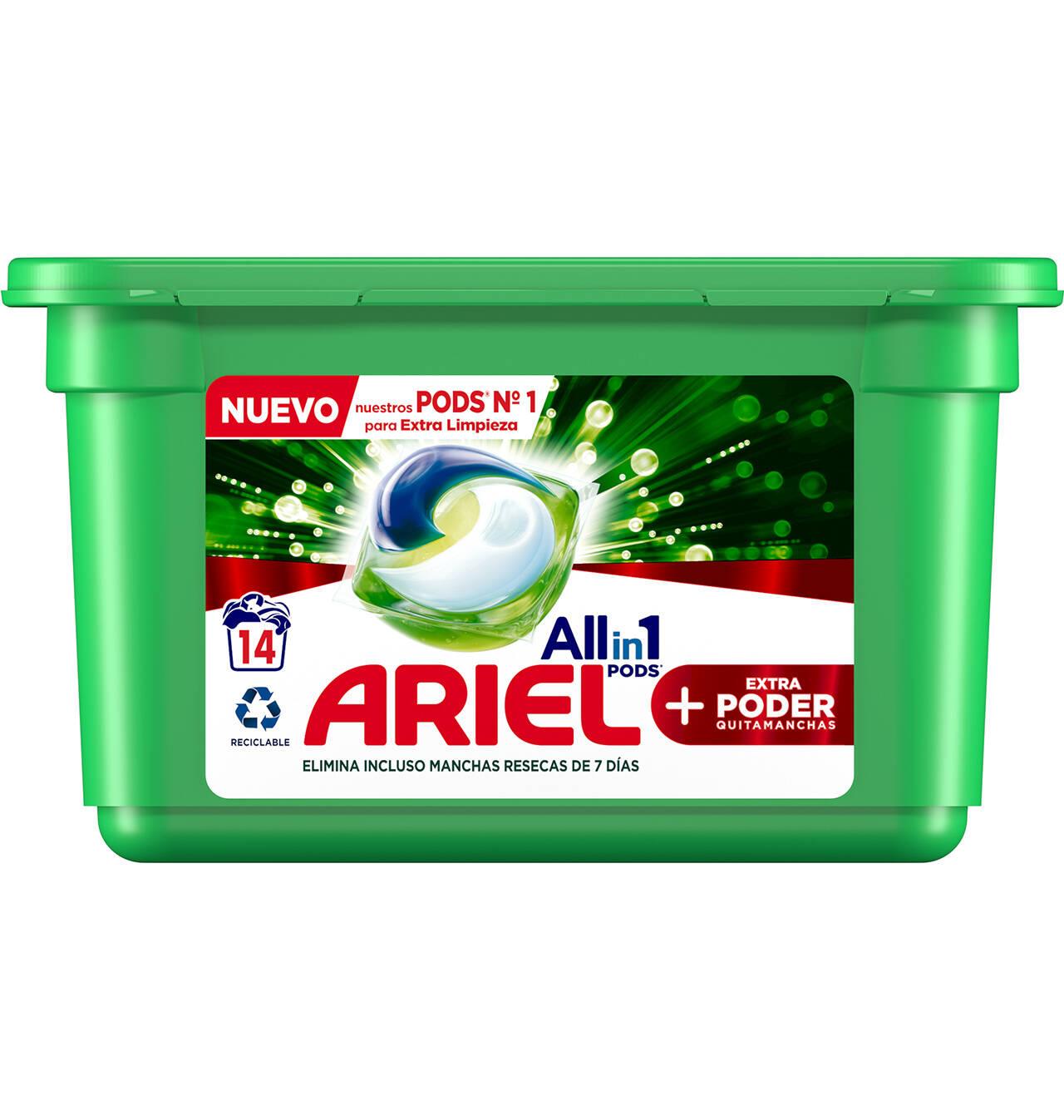 Comprar PODS ARIEL EXTRA PODER ALL IN 1 14 DOSIS | PODS ARIEL EXTRA ...
