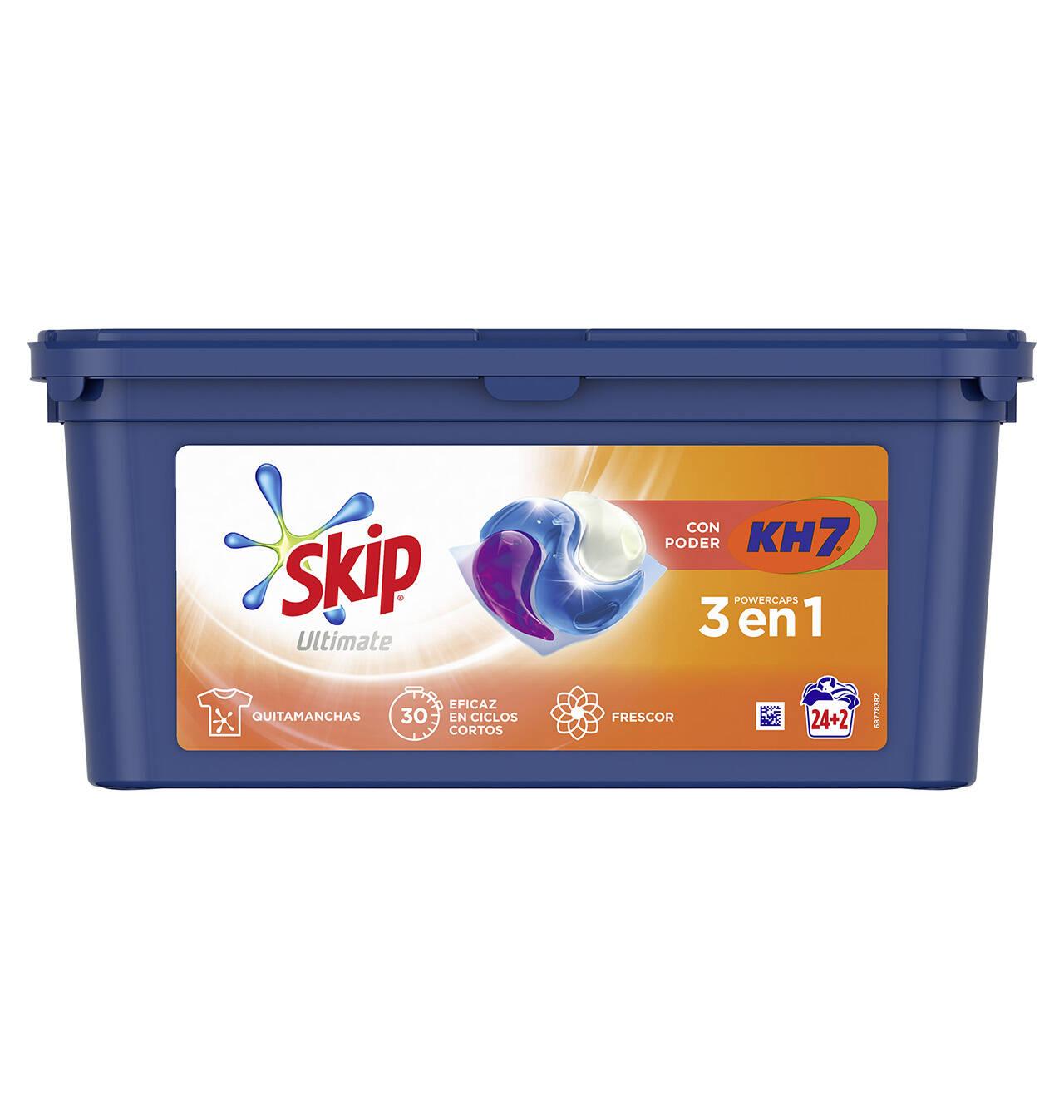 Comprar DETERGENTE SKIP CAPS KH7 24+2 26 DOSIS | DETERGENTE SKIP CAPS ...