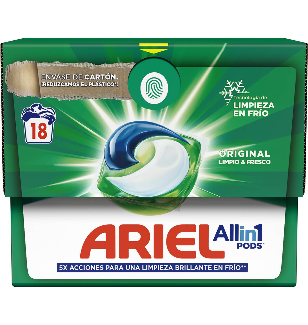 Comprar PODS ARIEL ORIGINAL ALL IN ONE 18 DOSIS | PODS ARIEL ORIGINAL ...