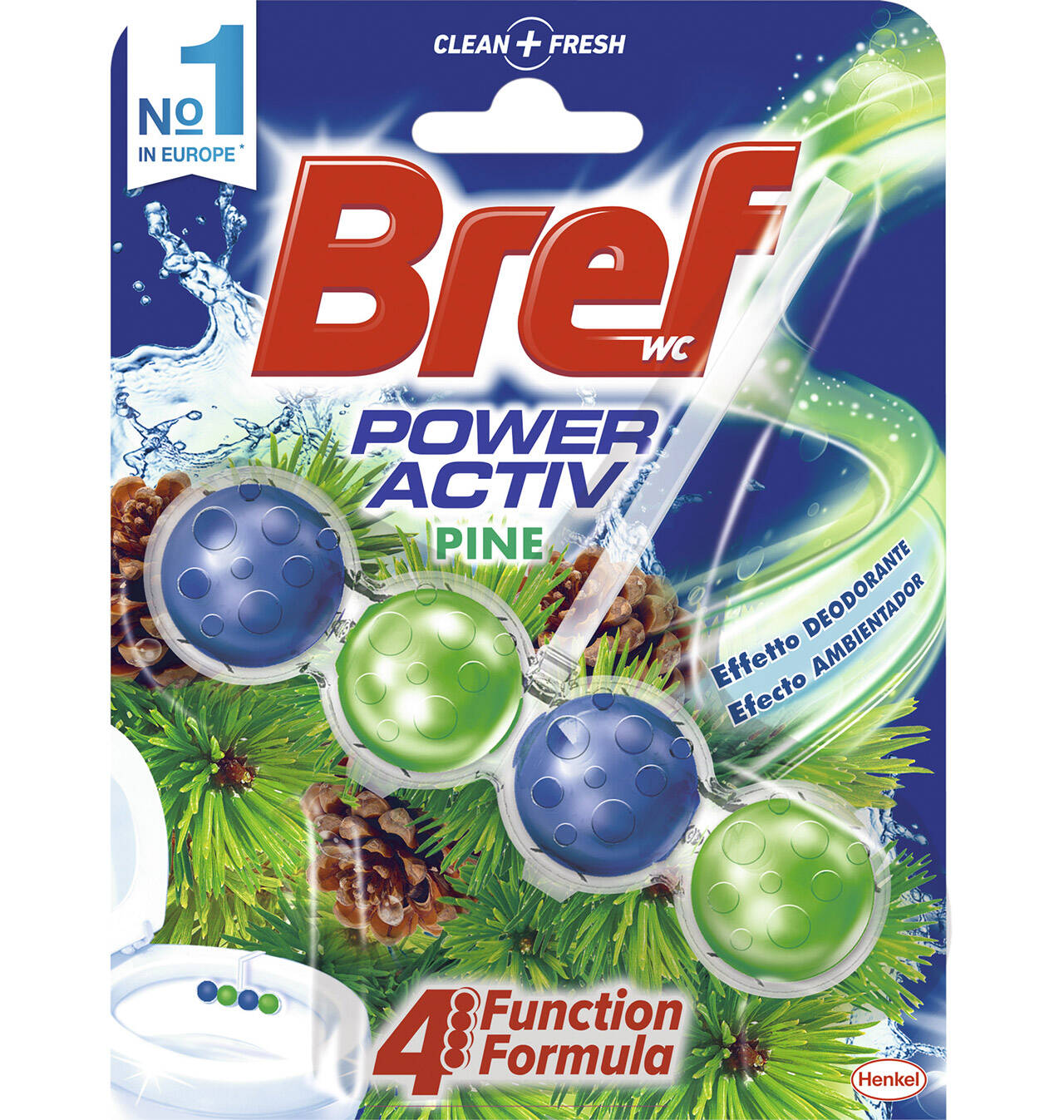 Comprar LIMPIADOR BREF ACTIVO PINO WC 51 G | Limpiahogares en Condisline