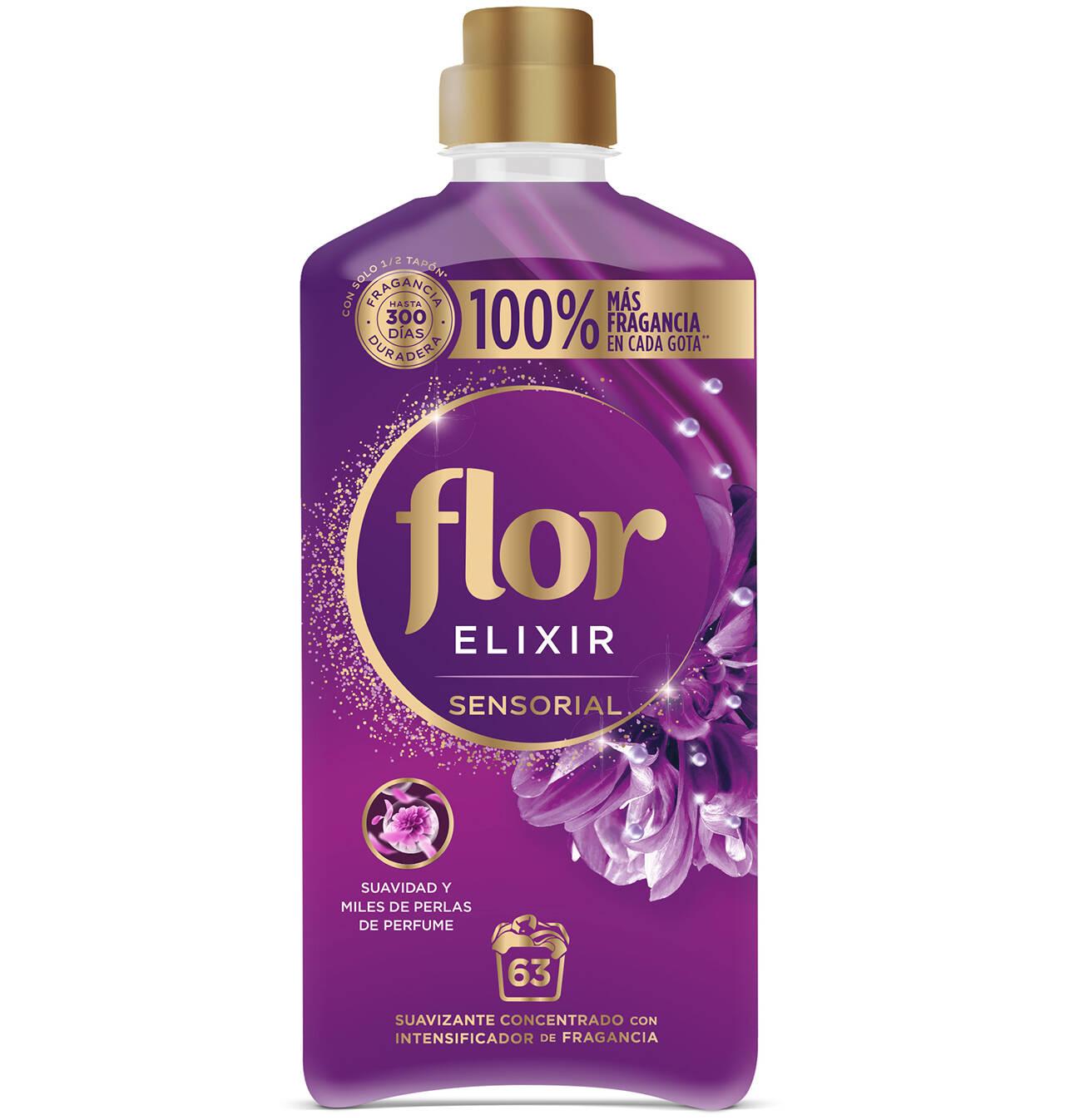 Comprar SUAVIZANTE FLOR ELIXIR SENSOR 63 DOSIS 1130 ML | SUAVIZANTE ...