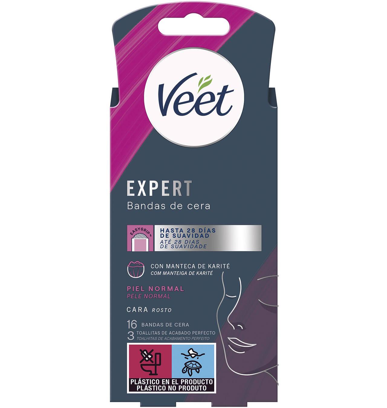 Comprar BANDAS VEET FACIAL EXPERT 16 UNIDADES | BANDAS VEET FACIAL ...