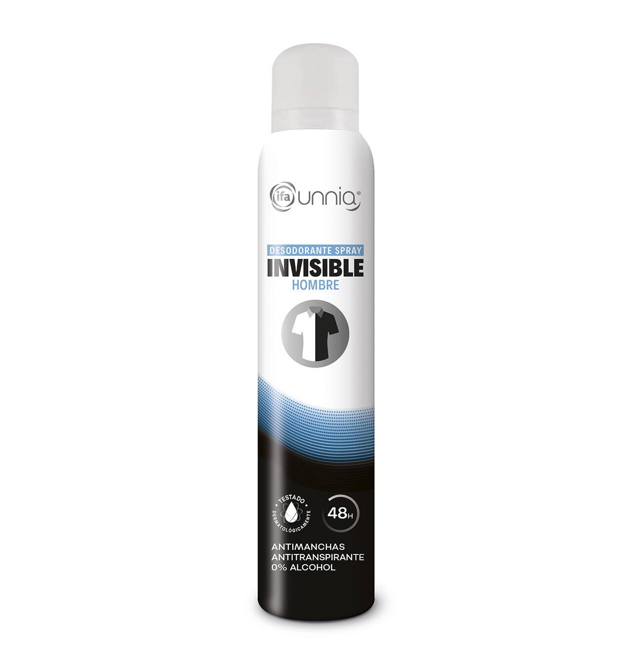 Comprar DEO SPRAY IFA UNNIA INVISIBLE HOMBRE 200 ML | DEO SPRAY IFA ...
