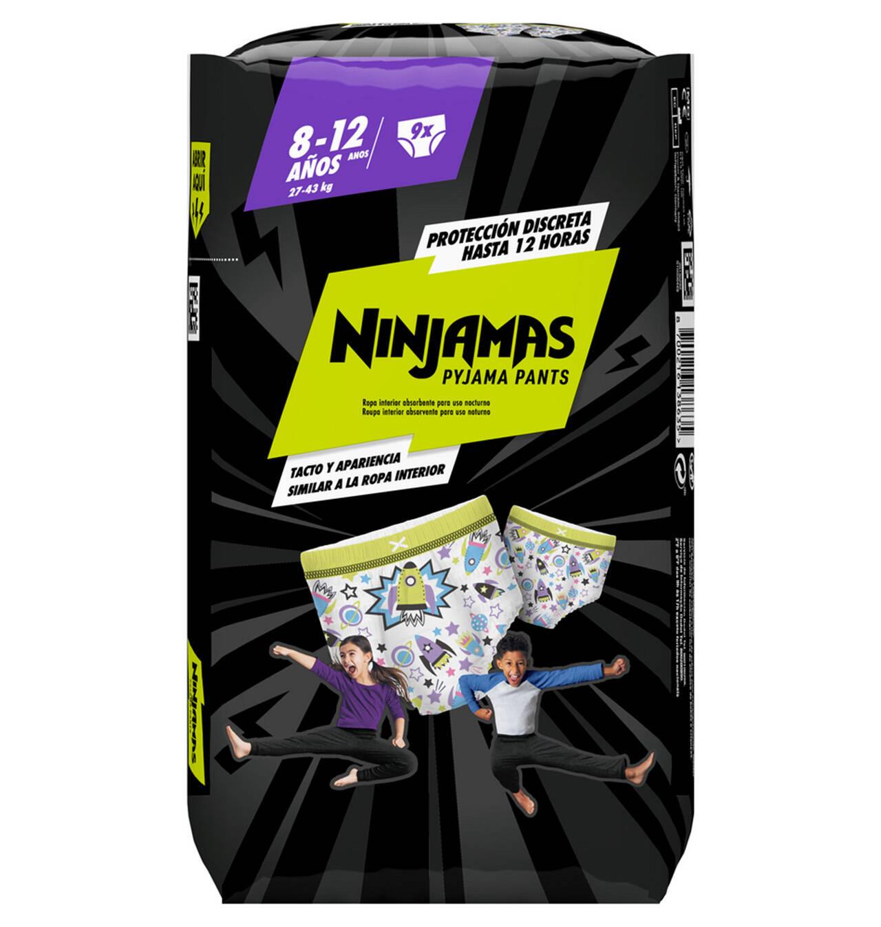 Comprar PAÑAL NINJAMAS 8-12 AÑOS 9 UNIDADES | Pañales y toallitas en Condisline