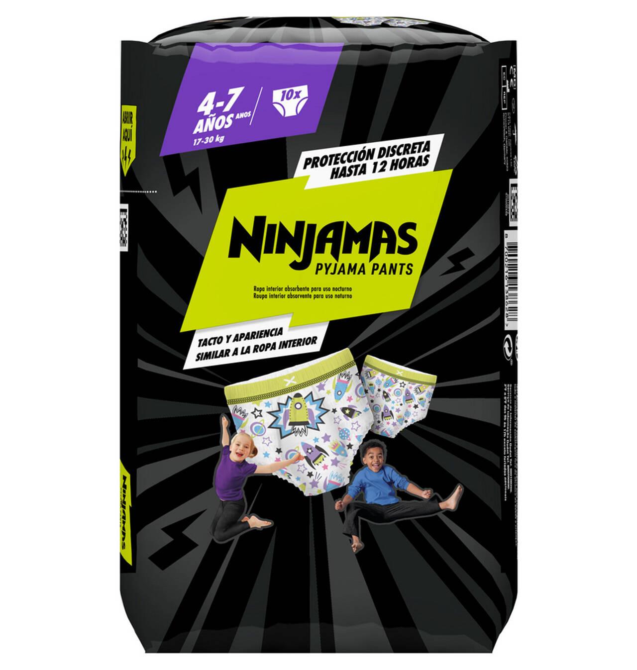 Comprar PAÑAL NINJAMAS 4-7 AÑOS 10 UNIDADES | Pañales y toallitas en ...